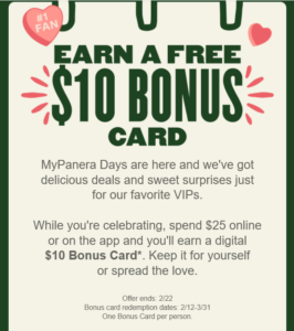Panera Bread Rewards and Offers