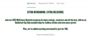 Panera Bread Rewards and Offers
