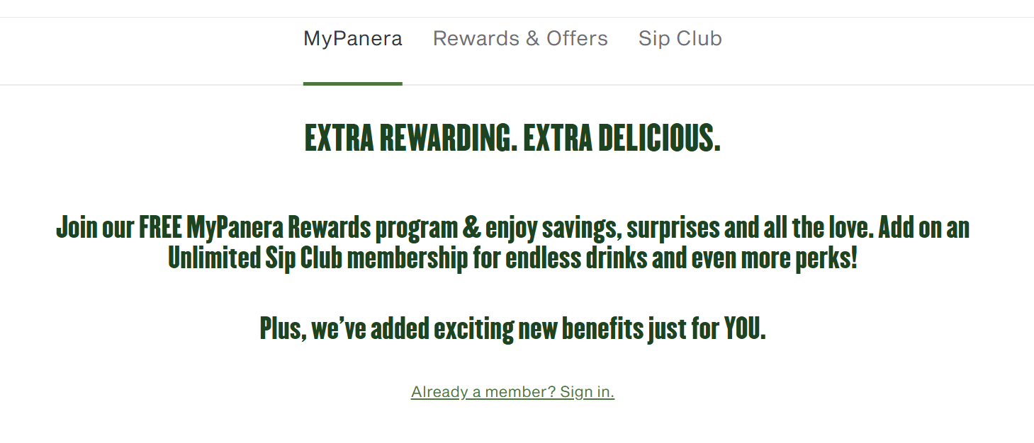 Panera Bread Rewards and Offers
